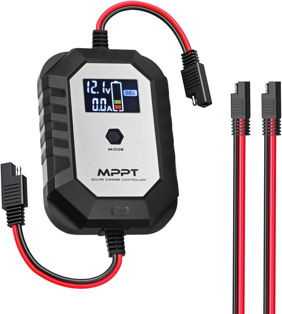 LiFePO4 AGM Gel Battery Compatible MPPT Solar Charge Controller 12V 10A ...
