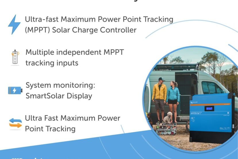 Victron Energy SmartSolar MPPT RS 450V DC 100 amp 48-Volt Tr Solar ...